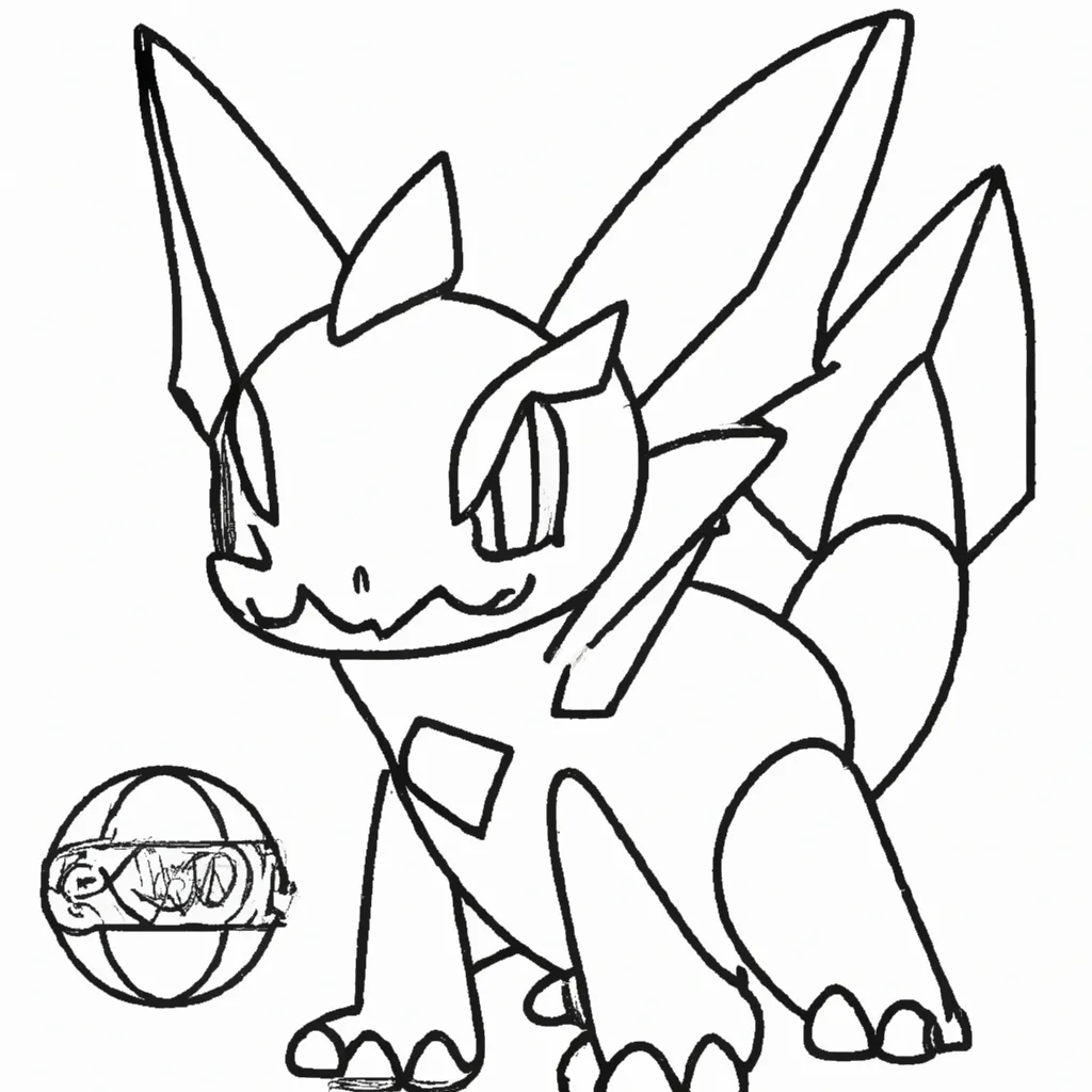 10 Desenhos de Gligar Pokemon para Imprimir e Colorir