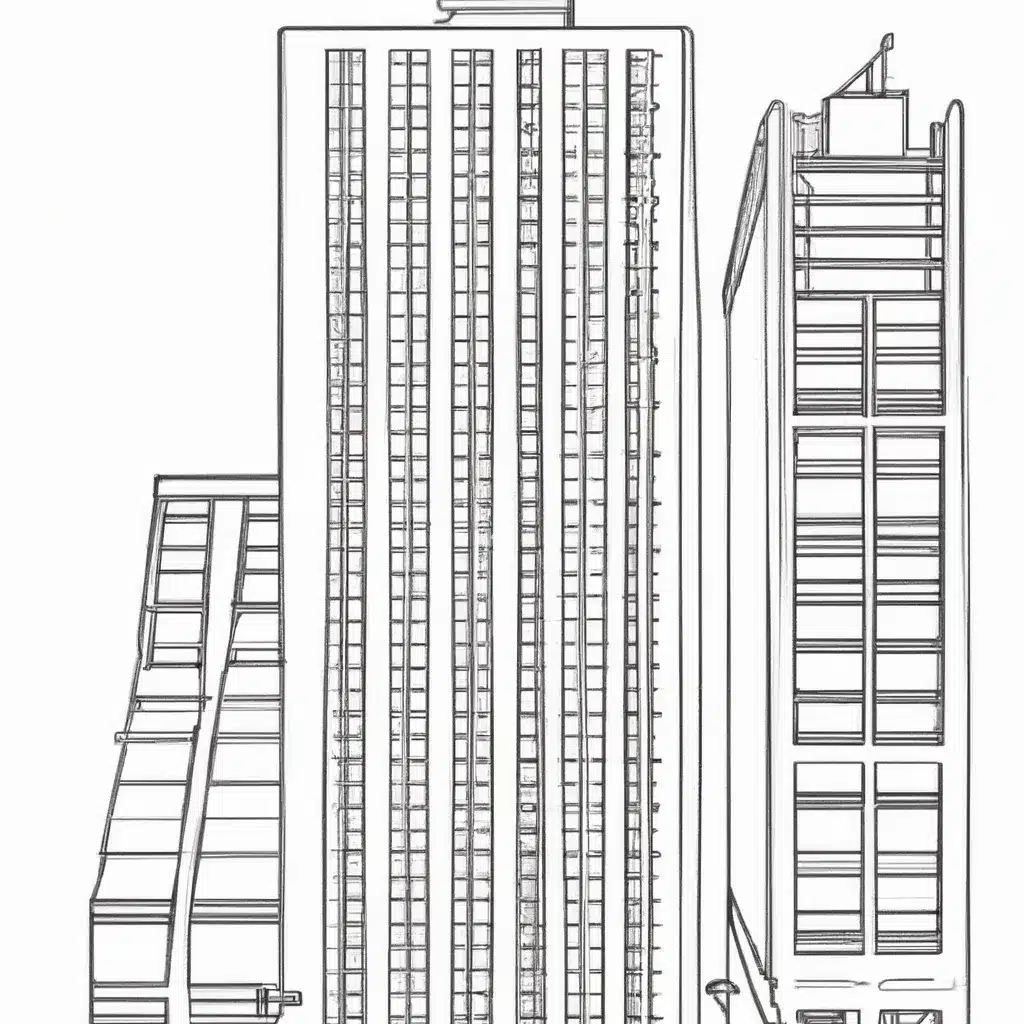 7 Desenhos de Prédios em 3D para Imprimir e Colorir