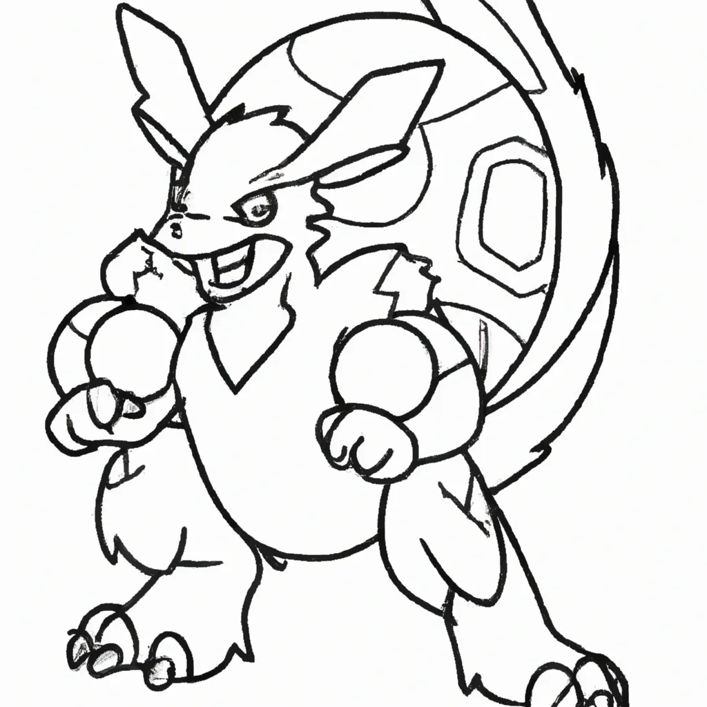 10 Desenhos de Thundurus Pokemon para Imprimir e Colorir