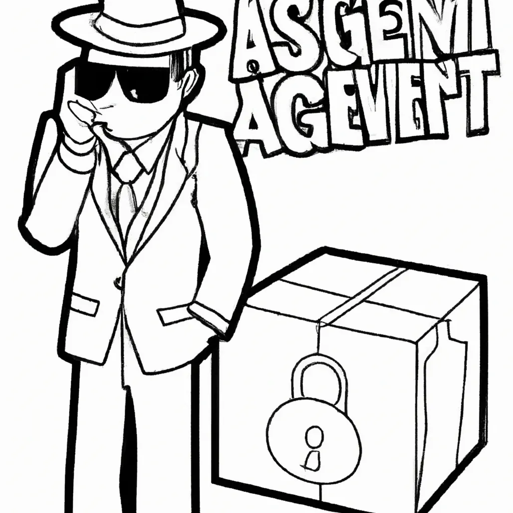 10 Desenhos de Agente Secreto para Imprimir e Colorir