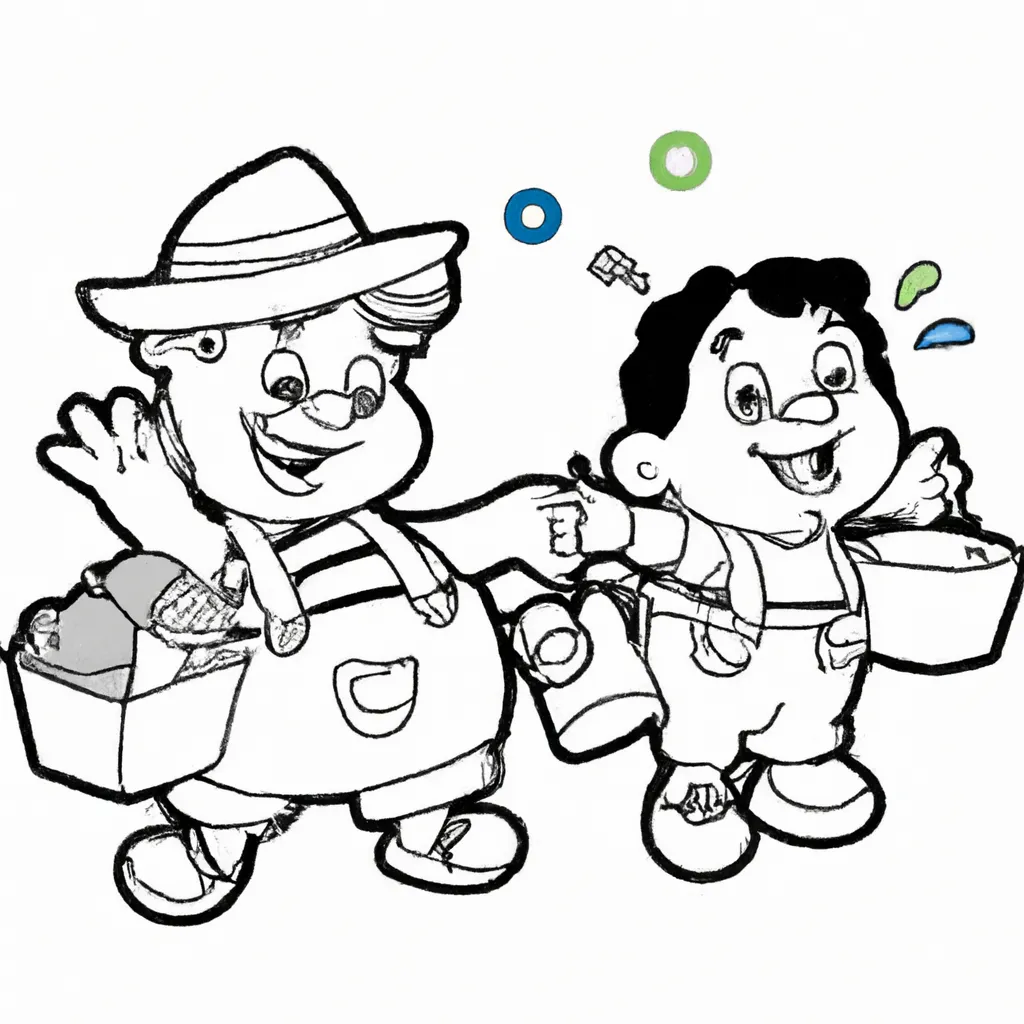 Bento e Totó: Desenhos para Imprimir e Colorir