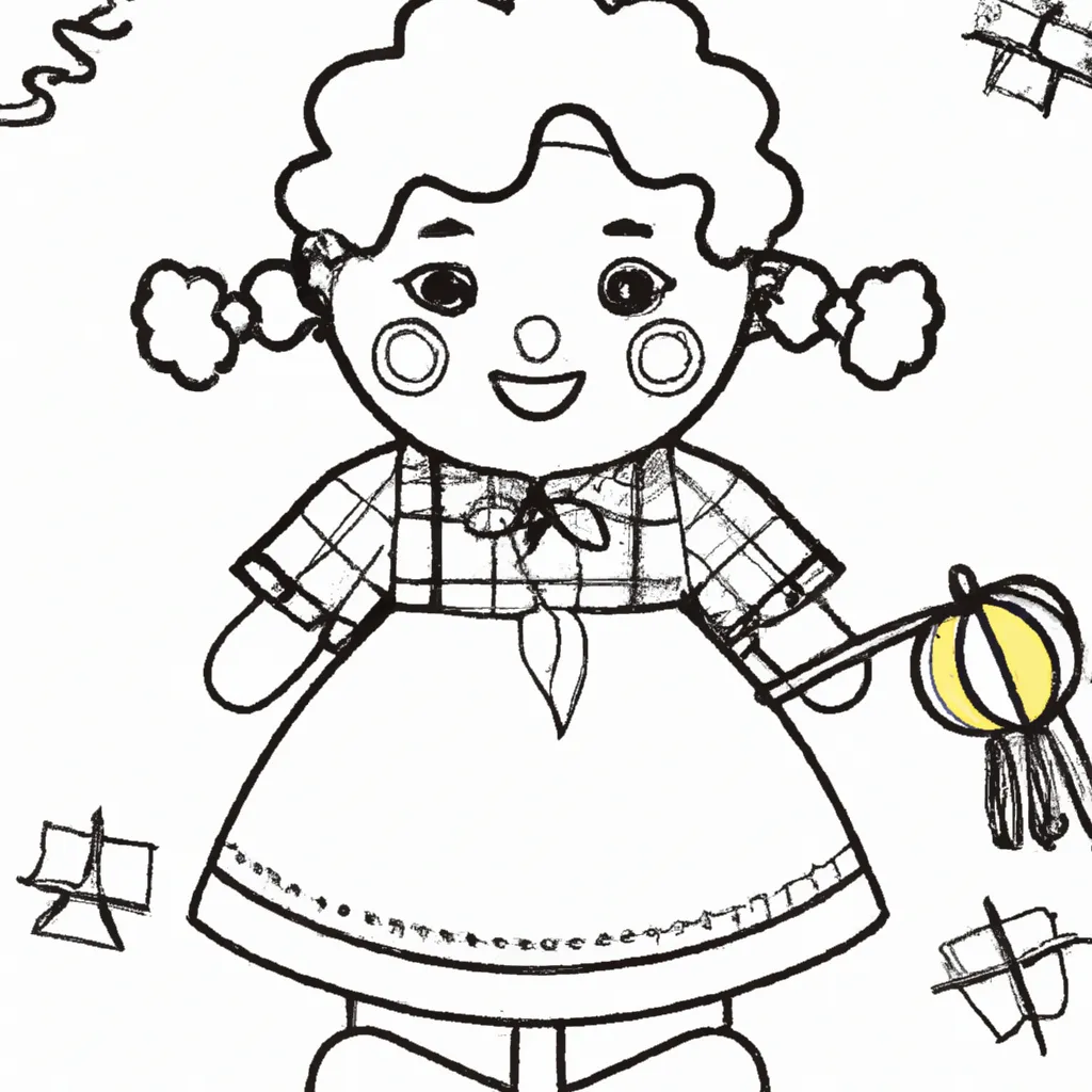 10 Lindos Desenhos de Boneca Junina para Imprimir e Colorir!
