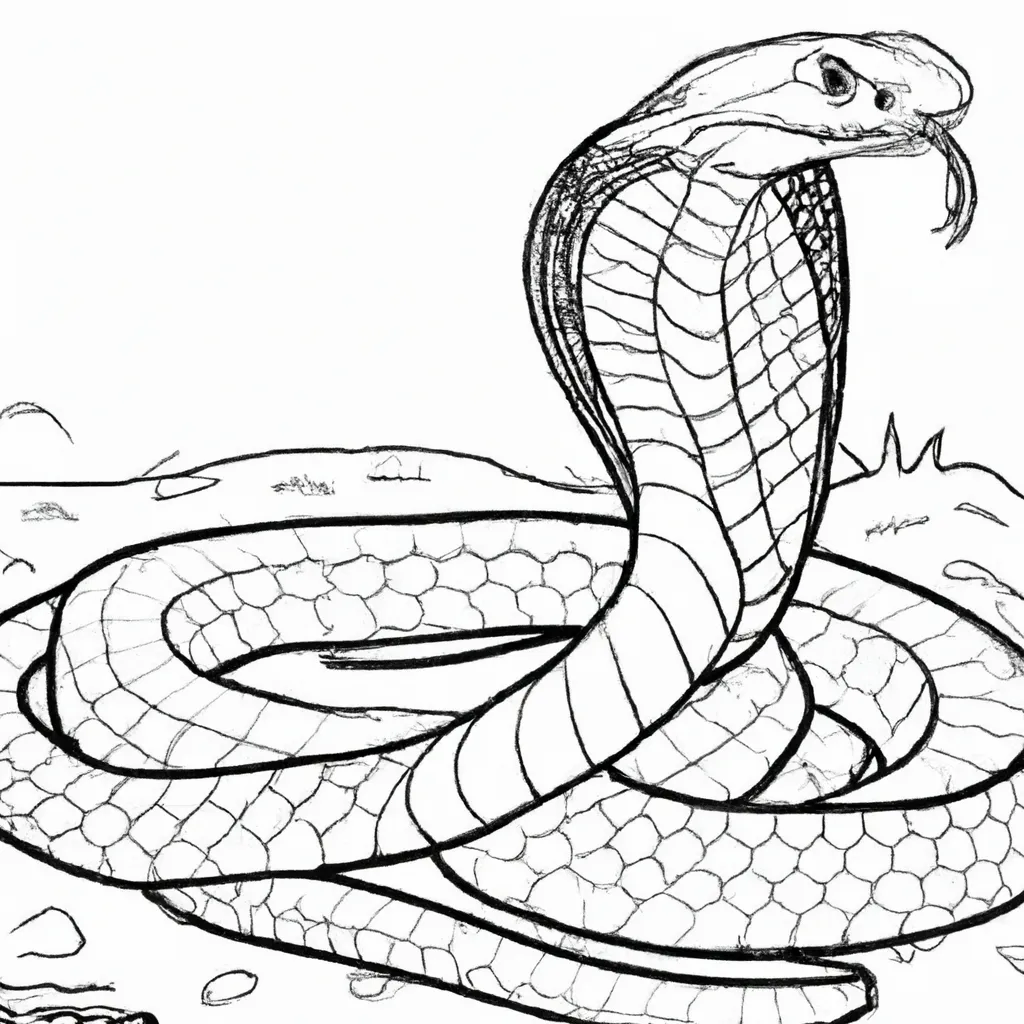 10 Incríveis Desenhos de Cobra Realista para Imprimir e Colorir