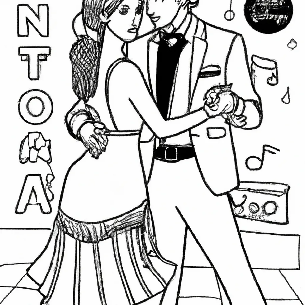 7 Desenhos de Dançarinos de Tango para Imprimir e Colorir