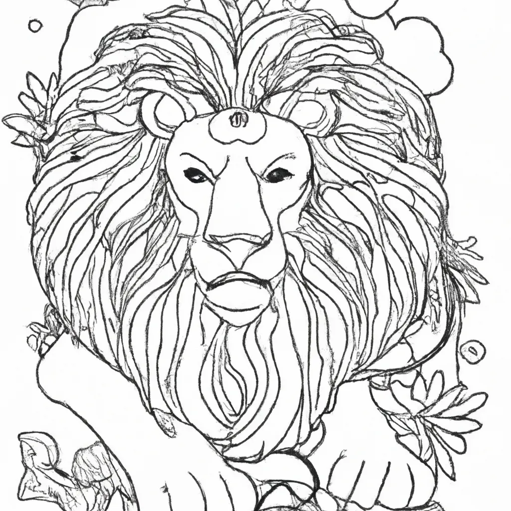 10 Incríveis Desenhos de Leão Realista para Imprimir e Colorir