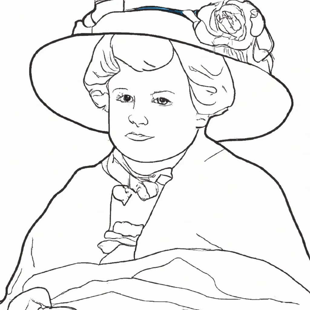 10 Desenhos de Mary Cassatt para Imprimir e Colorir