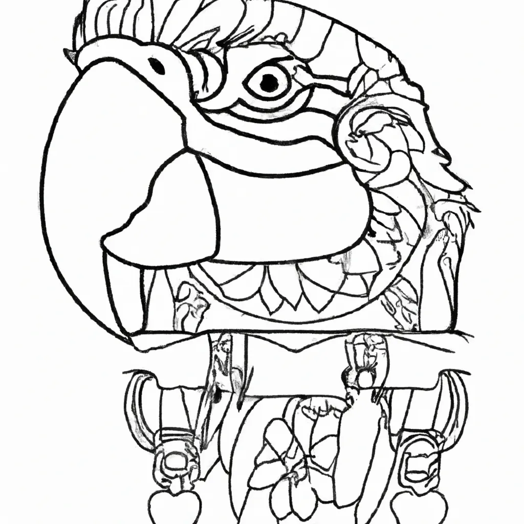 Colorindo a Beleza da Máscara de Arara Azul!