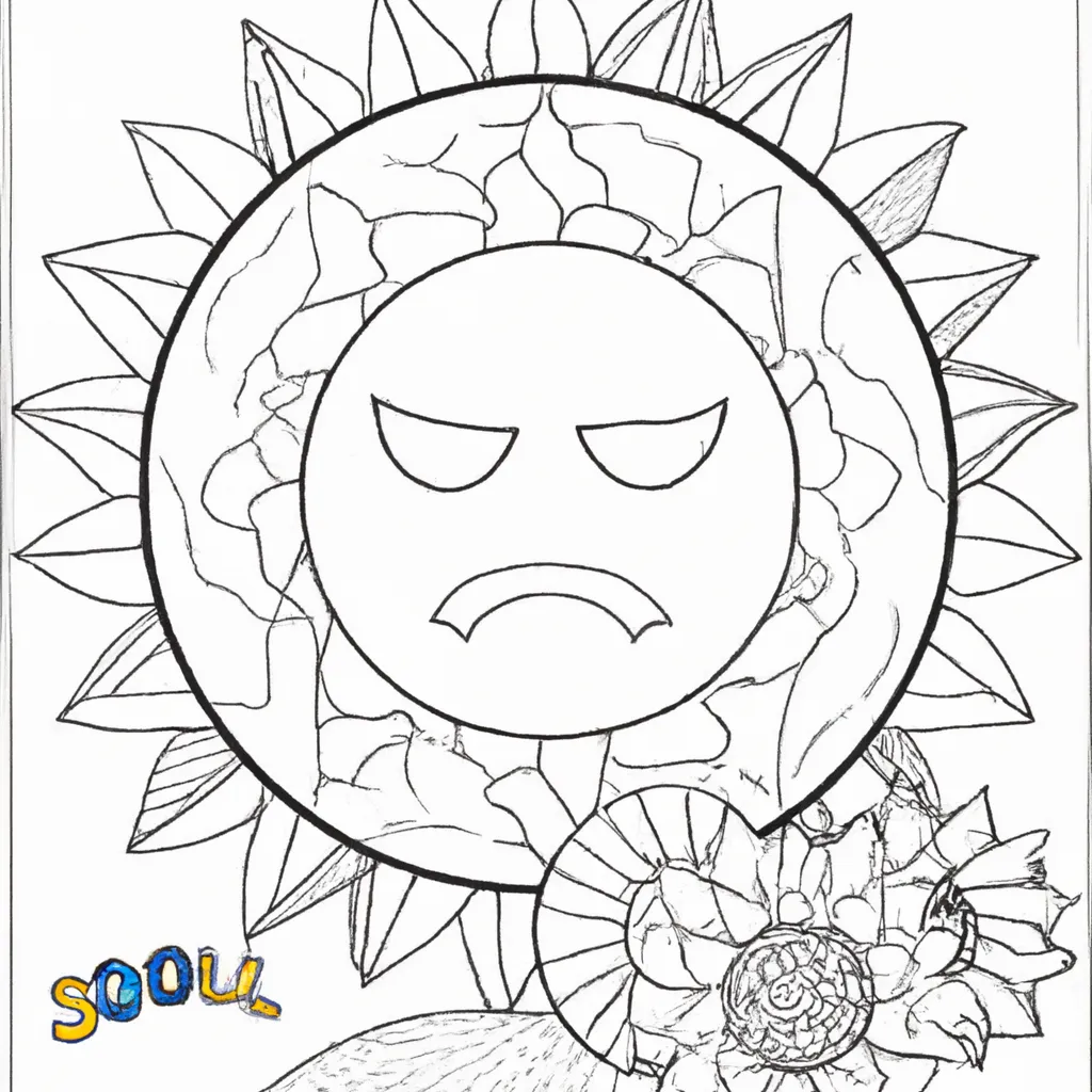 10 Desenhos de Sol Realista para Imprimir e Colorir