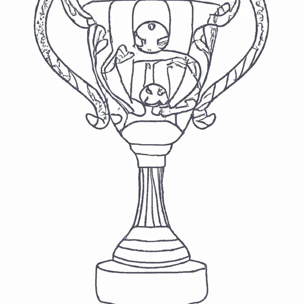 7 Desenhos de Troféus de Copa para Imprimir e Colorir
