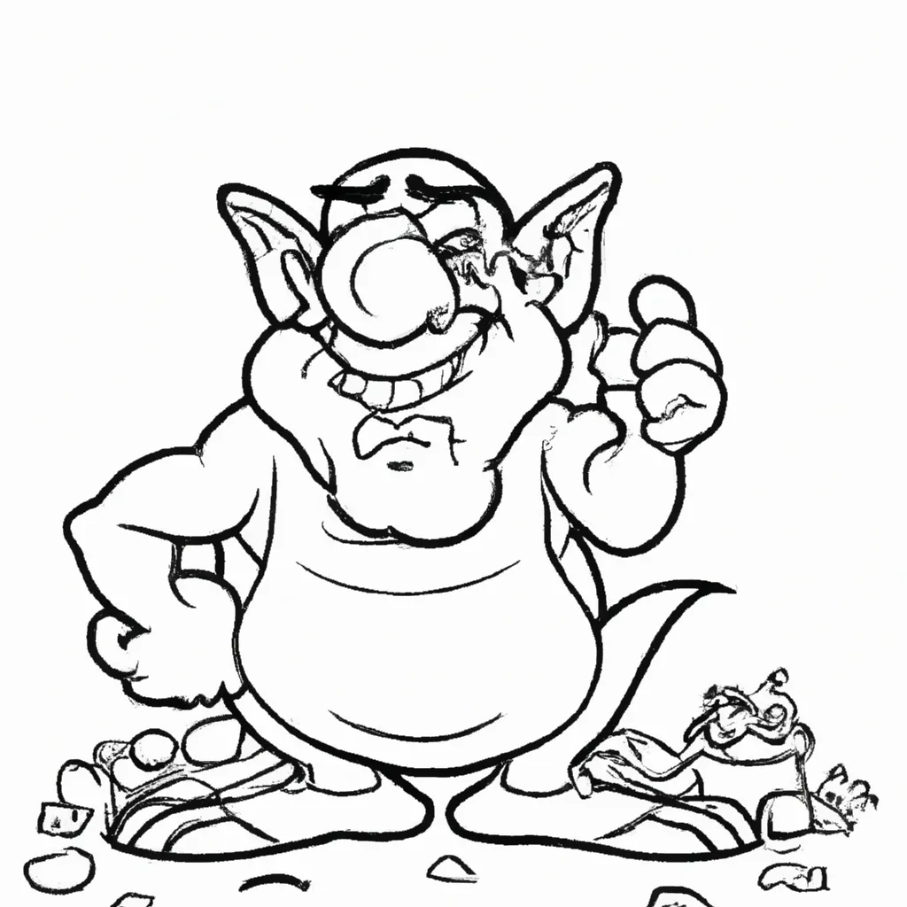 10 Desenhos de Gargamel para Imprimir e Colorir.
