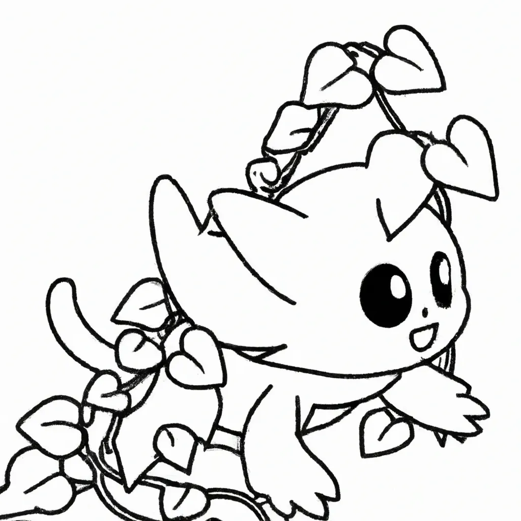10 Desenhos de Ivy Pokemon para Imprimir e Colorir
