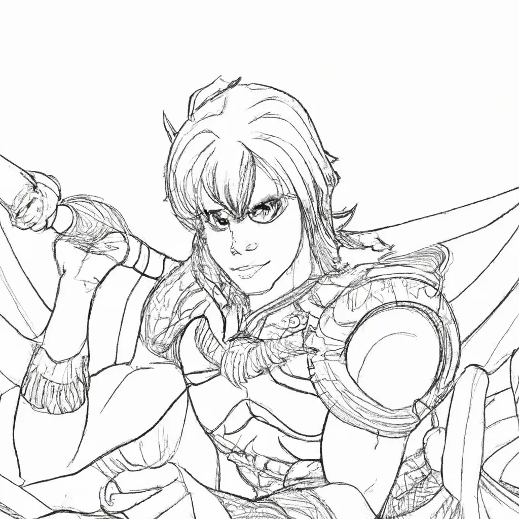 10 Desenhos de Casca (Berserk) para Imprimir e Colorir