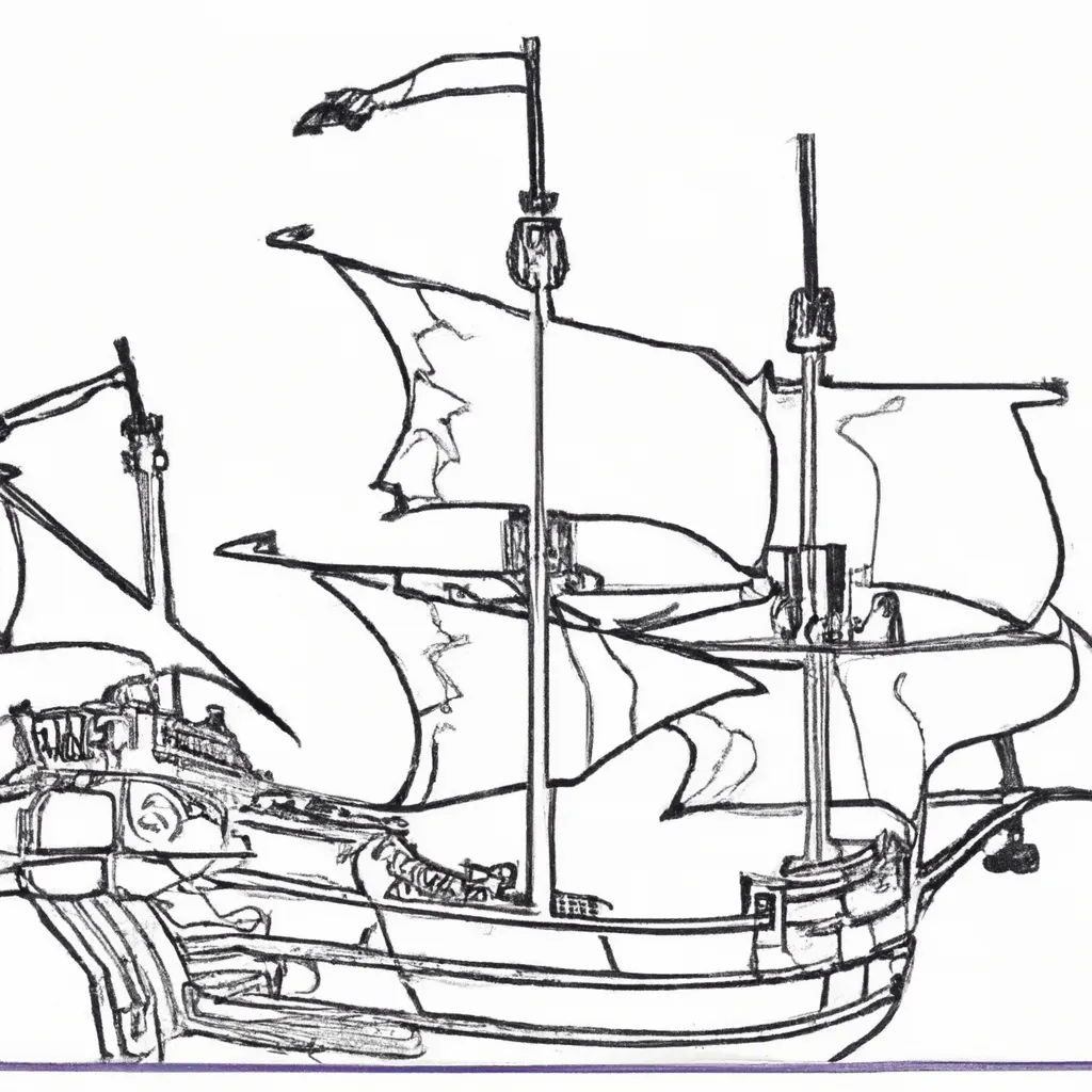 10 Desenhos do Navio Fantasma para Imprimir e Colorir!