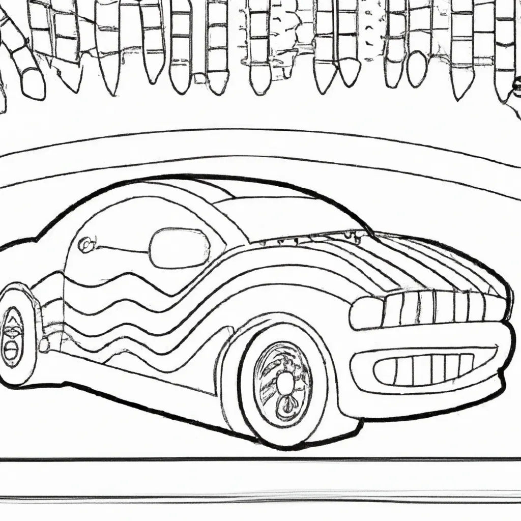 10 Desenhos de Need for Speed Heat para Imprimir e Colorir