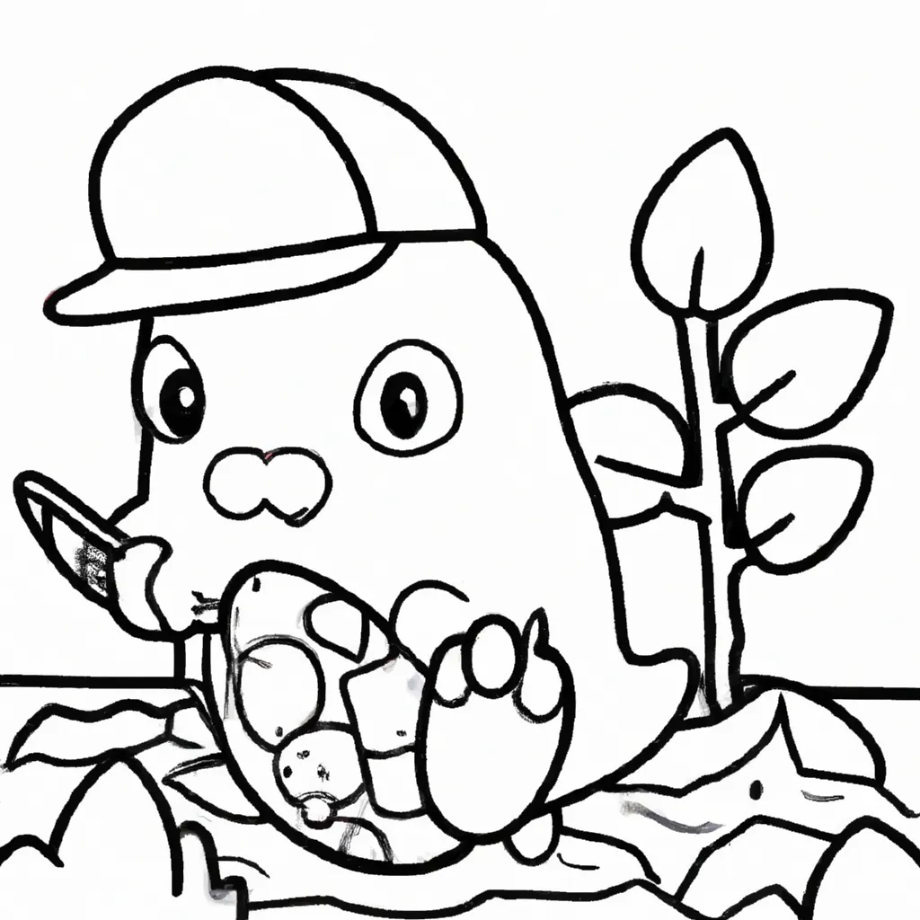 Diglett: 10 Desenhos de Pokémon para Imprimir e Colorir!