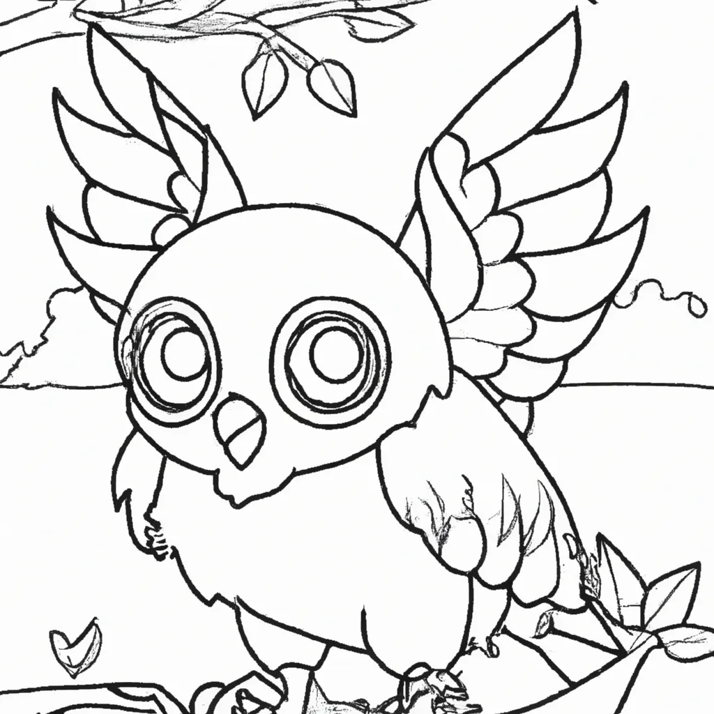 Desenhar Pokémon Hoothoot: Imprima e Colora Agora!