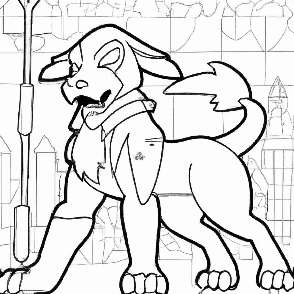 Desenhos de Pokémon Houndour para Imprimir e Colorir