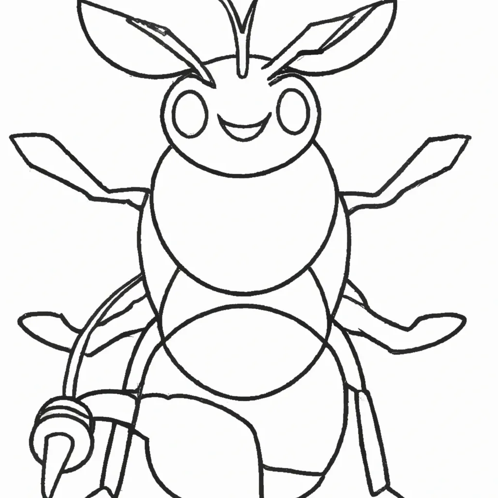 10 Desenhos de Pokémon Inseto para Imprimir e Colorir