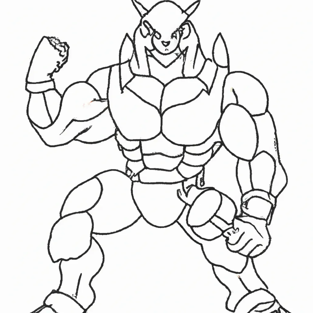 7 Desenhos de Pokémon Machamp para Imprimir e Colorir