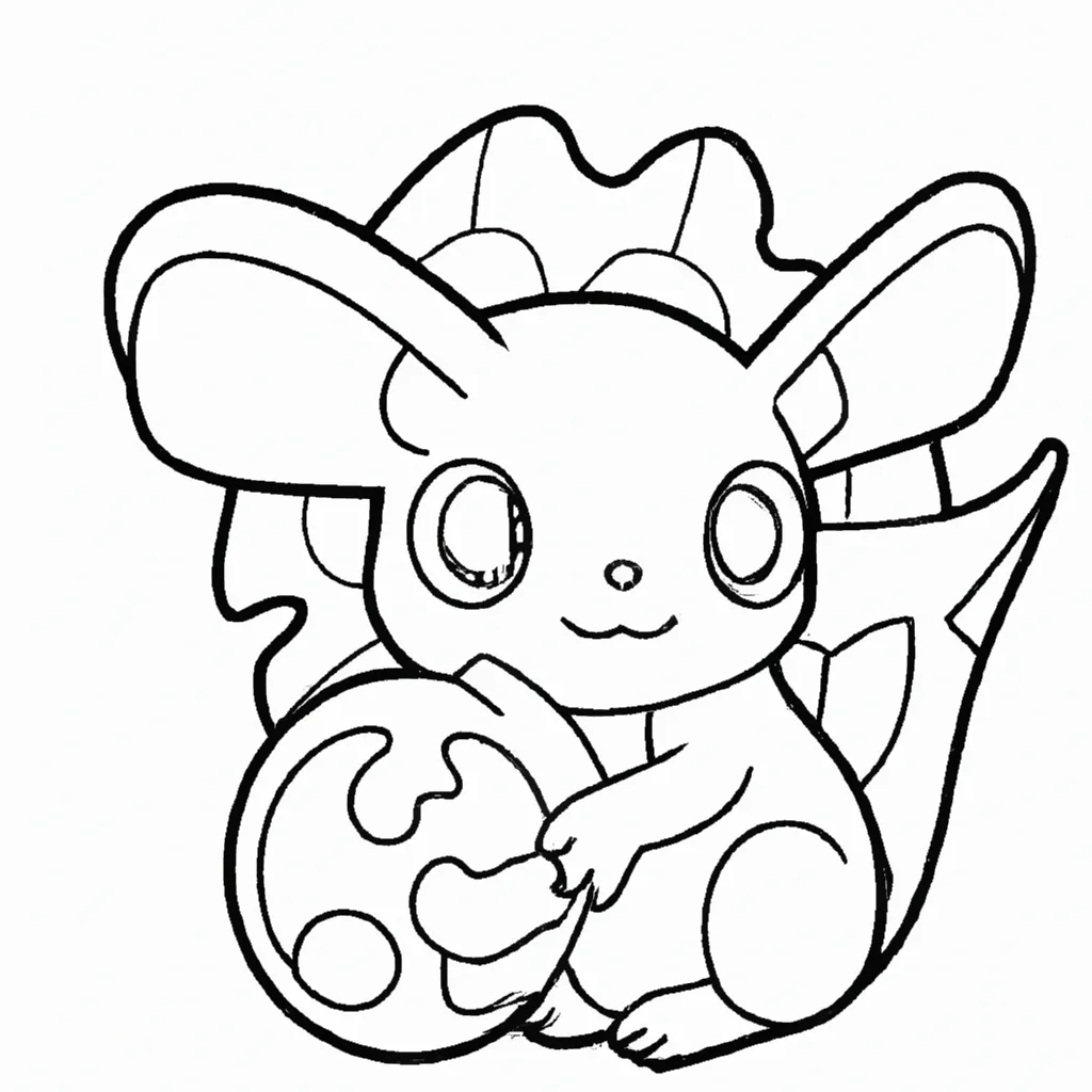 Desenhar Minccino: 7 Modelos para Imprimir e Colorir!