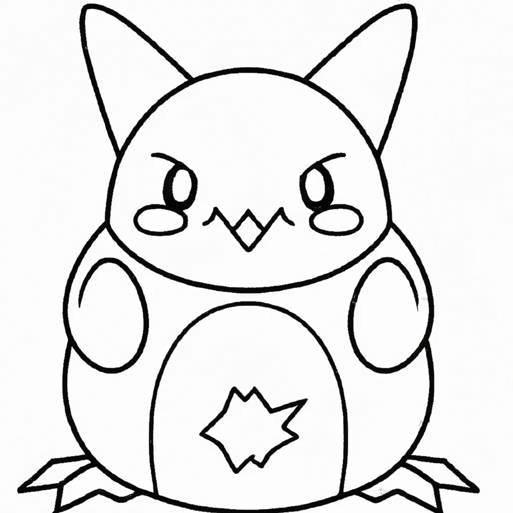 10 Desenhos de Pokémon Motim para Imprimir e Colorir