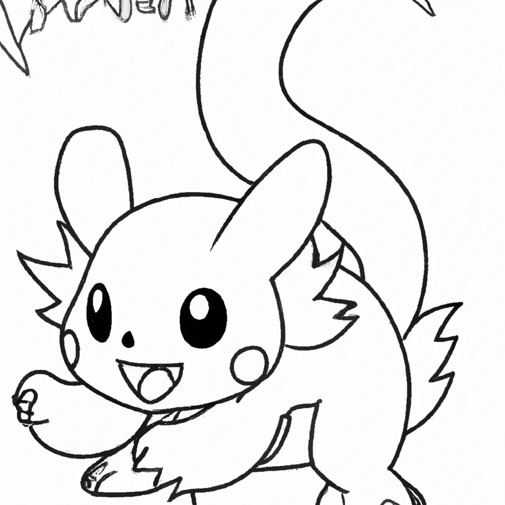 10 Desenhos de Pokémon Raticate para Imprimir e Colorir