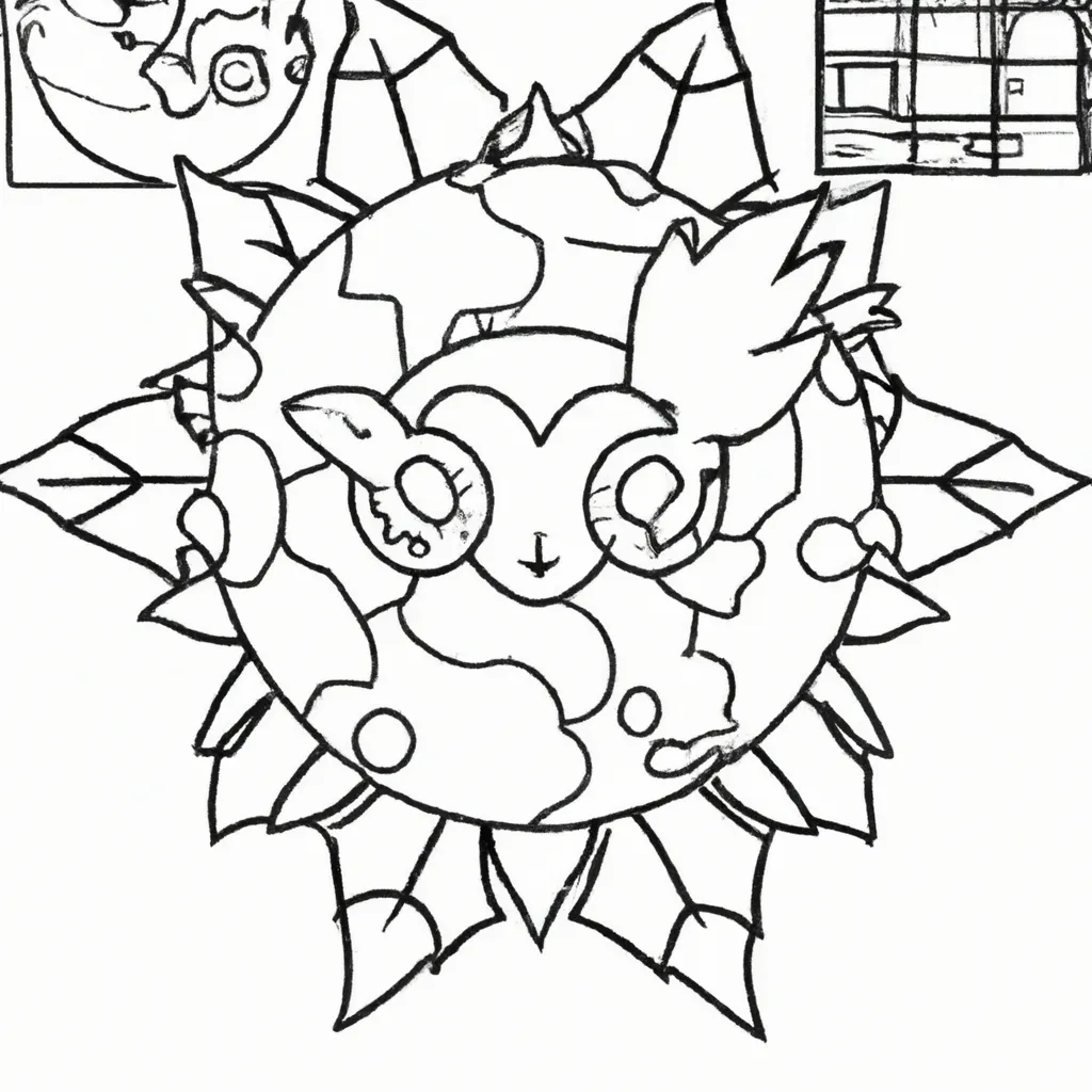 10 Desenhos de Pokémon Solrock para Imprimir e Colorir