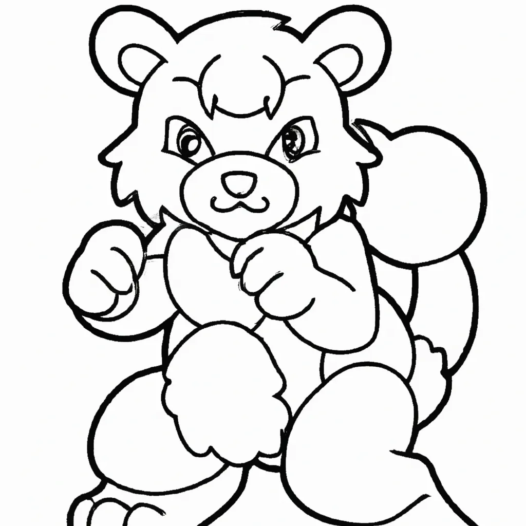 Desenhos de Pokémon Ursaring para Imprimir e Colorir