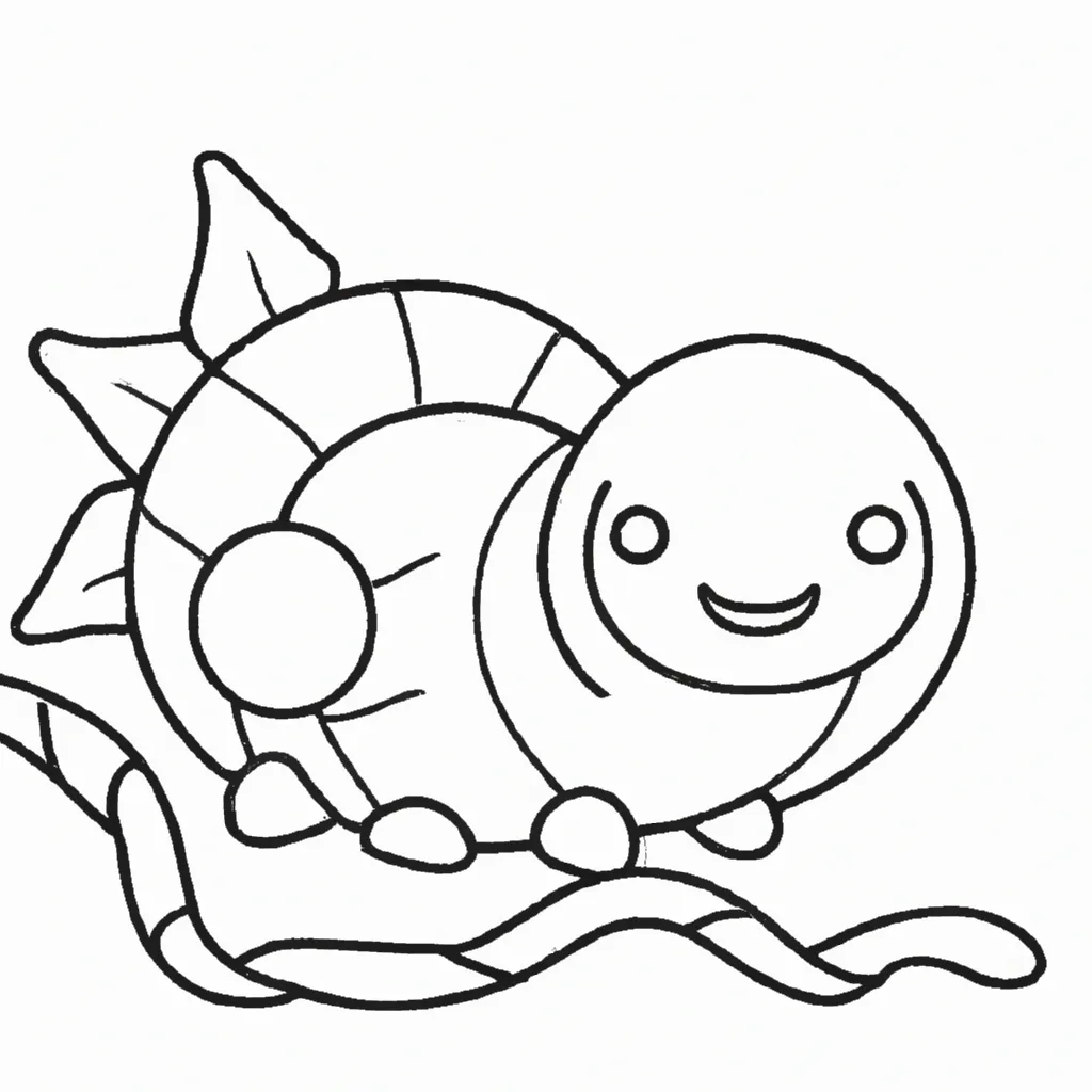 10 Desenhos de Pokémon Weedle para Imprimir e Colorir