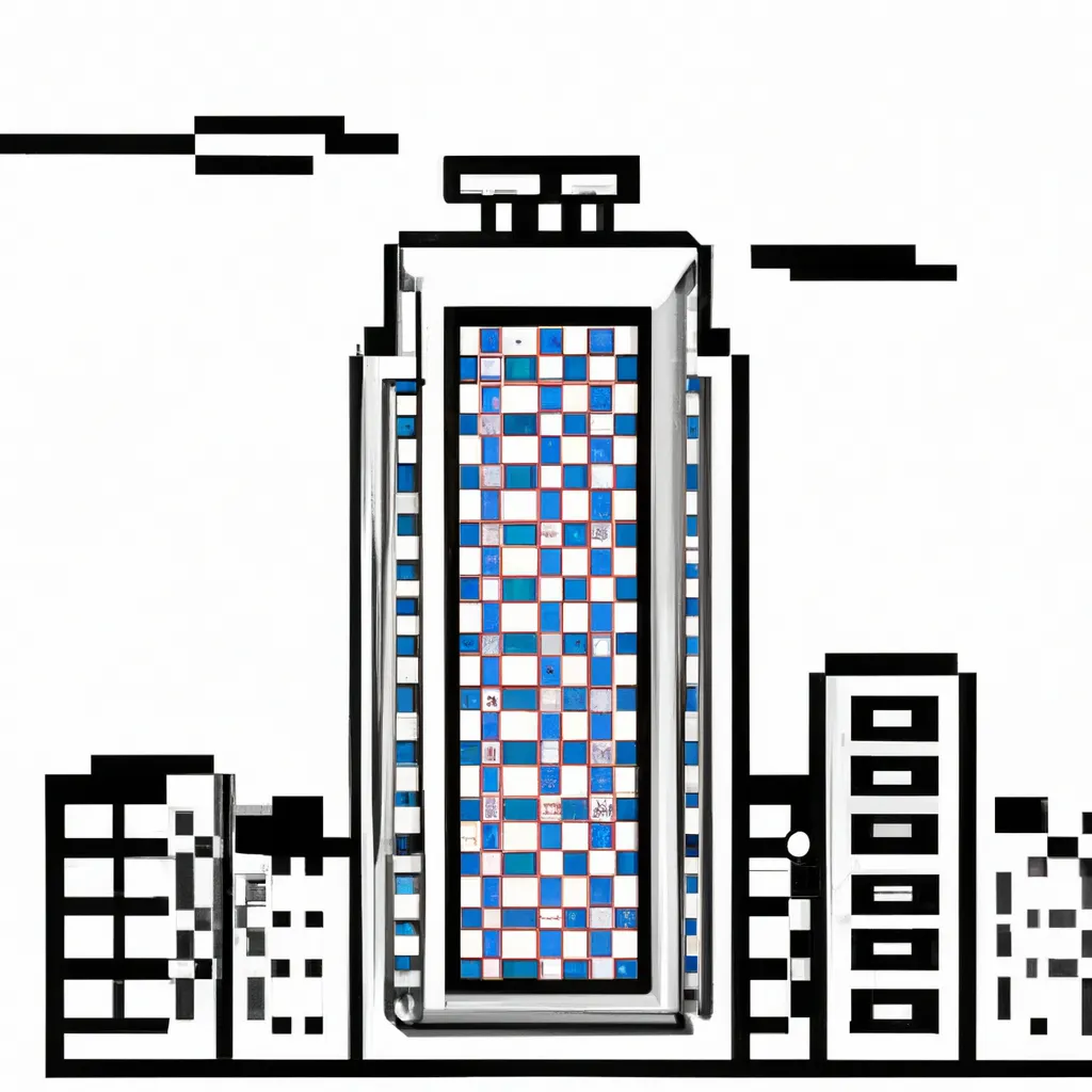 10 Desenhos de Prédios em Pixel Art para Imprimir e Colorir