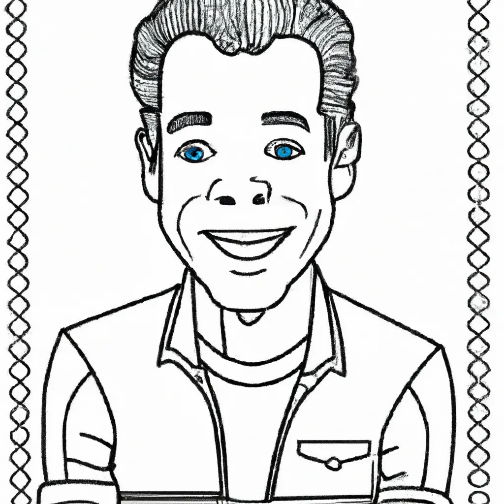 10 Desenhos do Alan Harper para Imprimir e Colorir