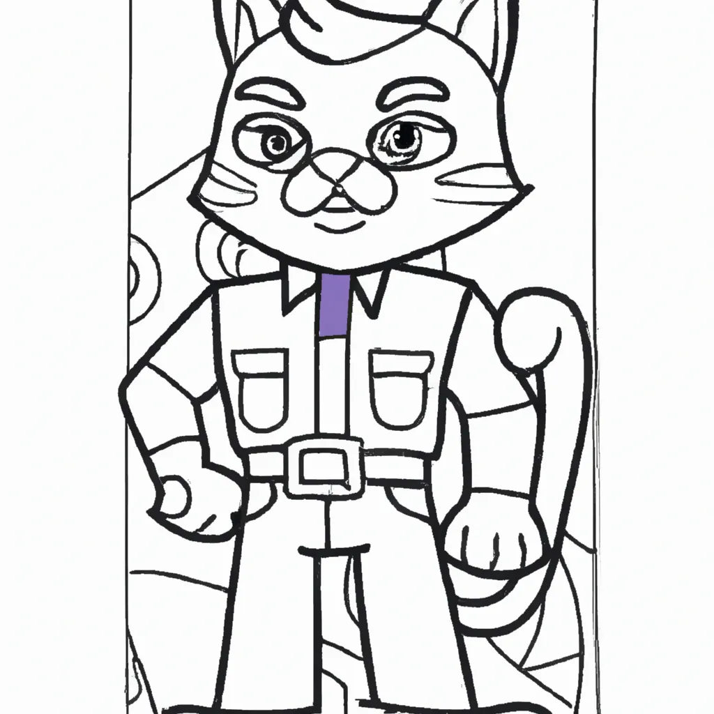 10 Desenhos de Homem Gato para Imprimir e Colorir