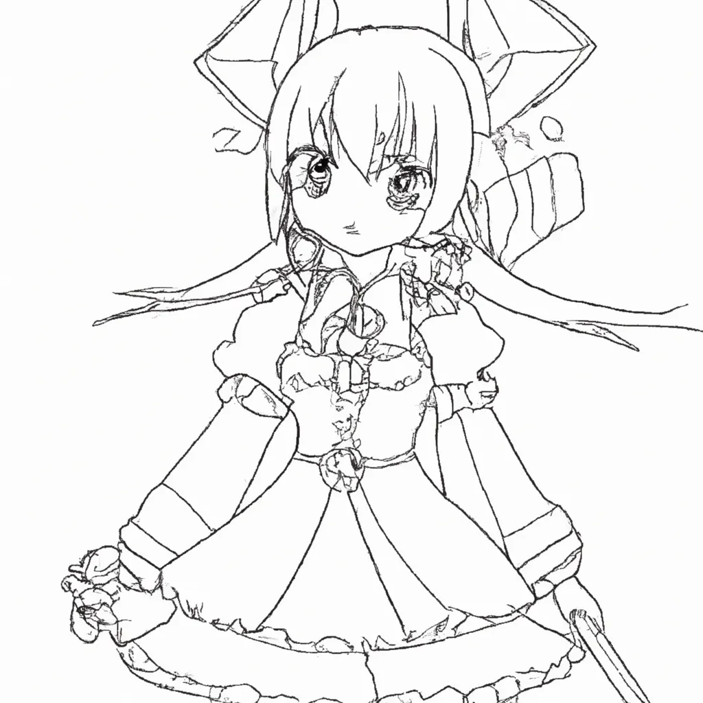 10 Desenhos de Kyoko Sakura para Imprimir e Colorir