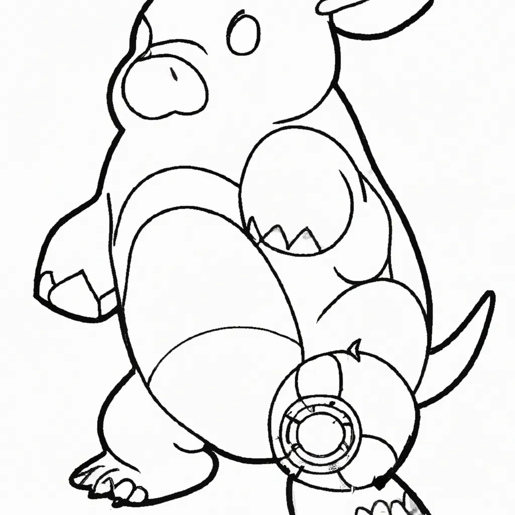 Desenhos de Pokémon Drowzee para Imprimir e Colorir