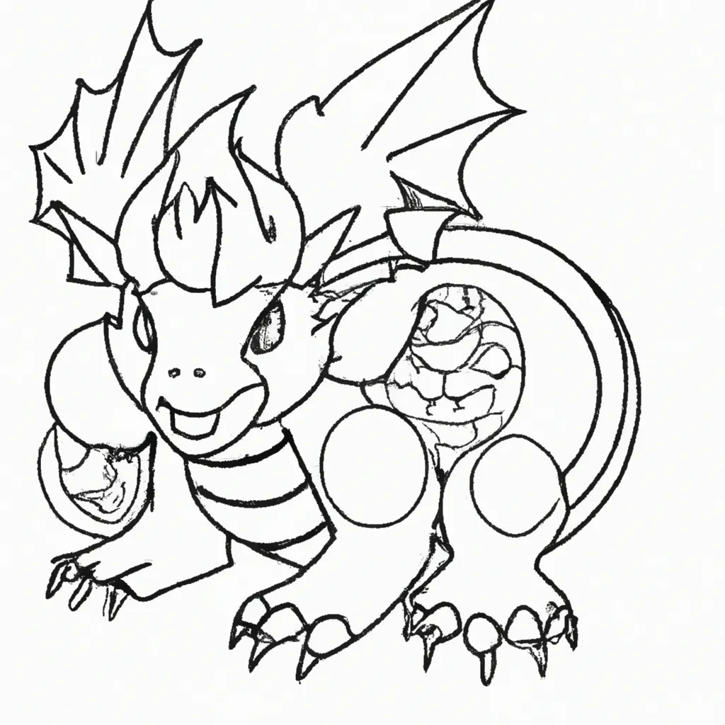 7 Desenhos de Pokémon Druddigon para Imprimir e Colorir