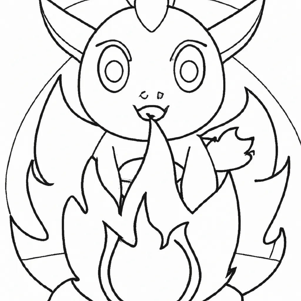 Colorir os Melhores Pokémon Fogo: Desenhos para Imprimir