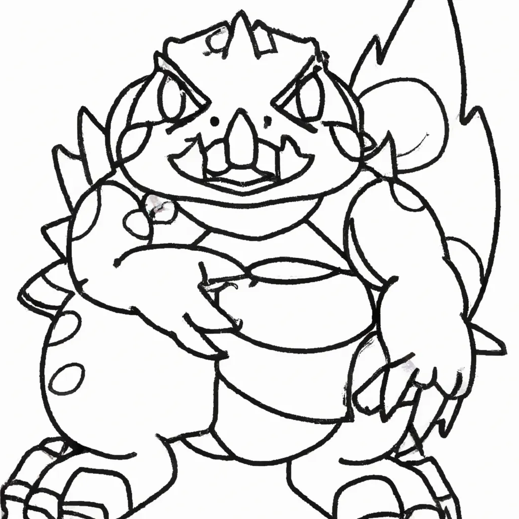 Desenhos de Pokémon Grotle para Imprimir e Colorir