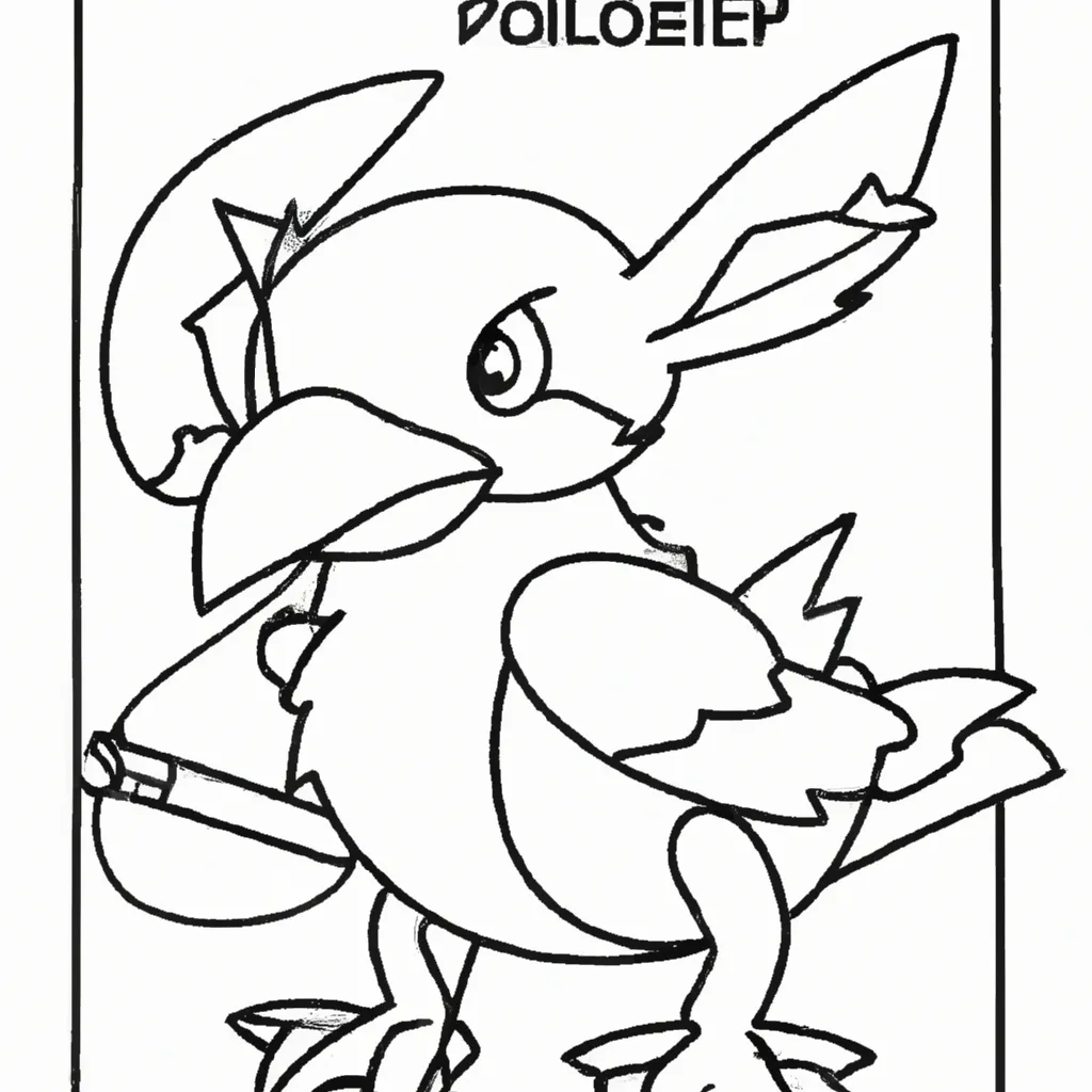 Desenhos de Pokémon Pelipper para Imprimir e Colorir