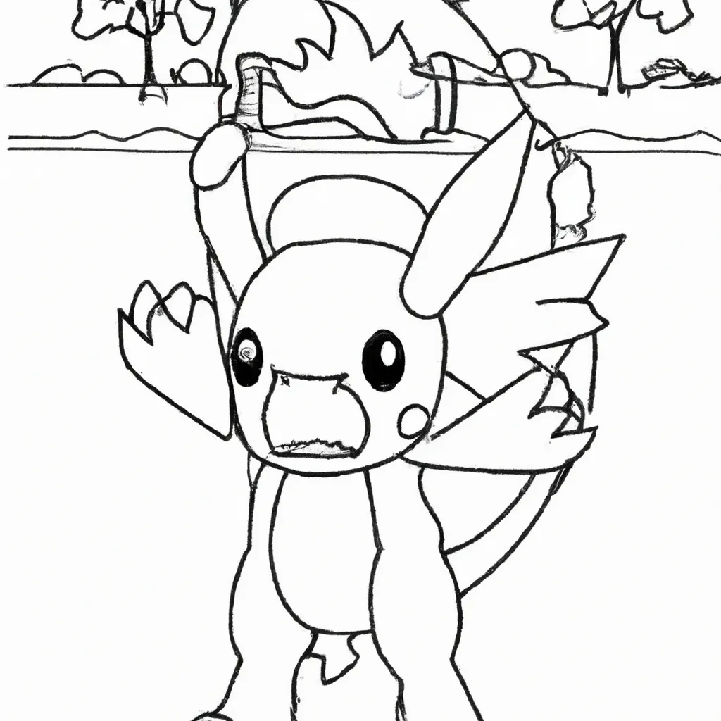 Desenhos de Pokémon Pignite para Imprimir e Colorir!