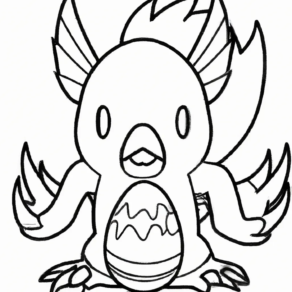 Desenhos de Pokémon Simipour para Imprimir e Colorir