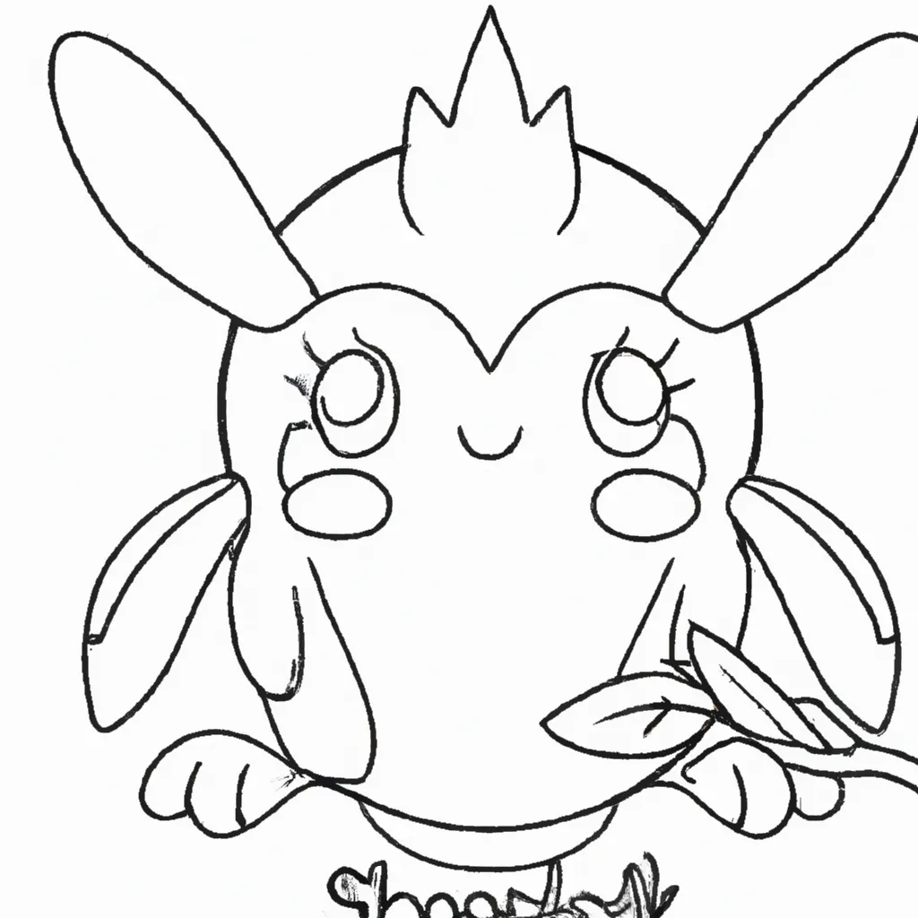 Desenhos de Pokémon Skiploom para Imprimir e Colorir
