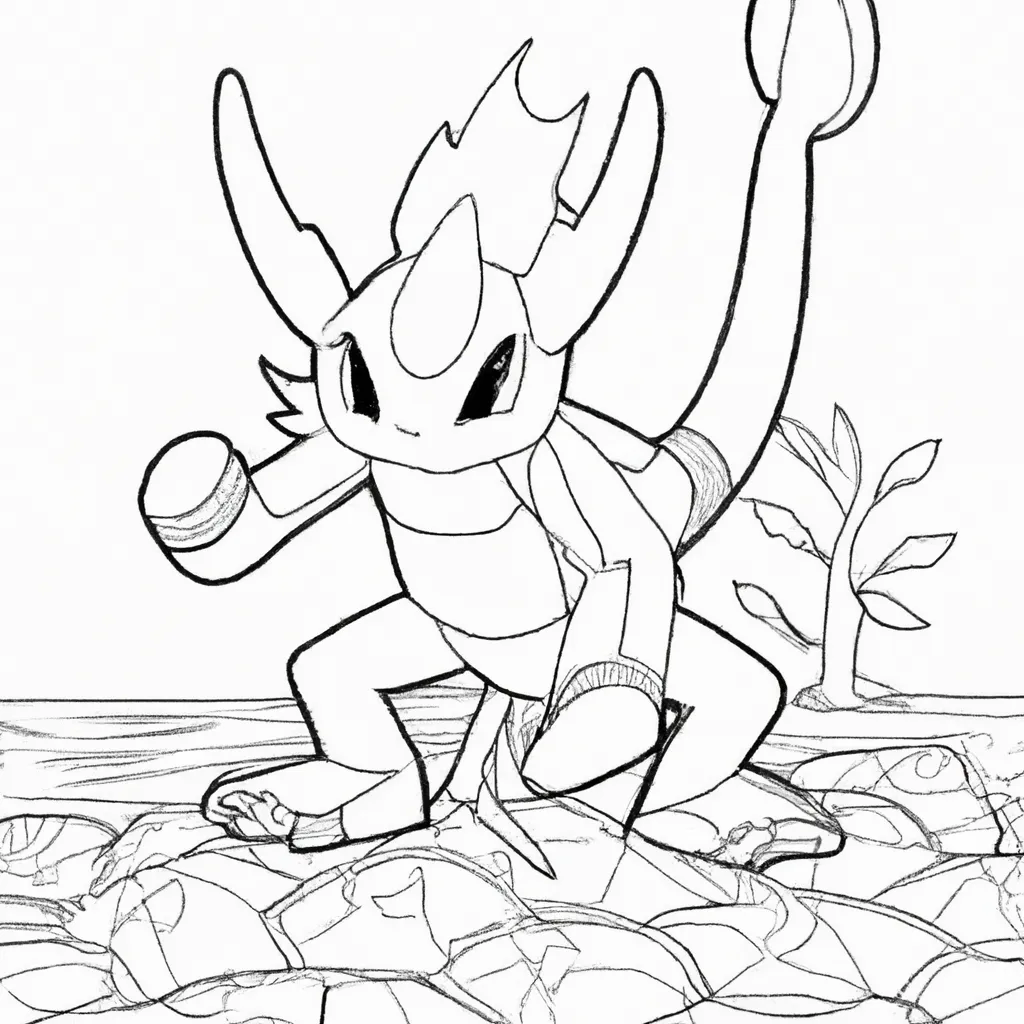 Desenhos de Pokémon Swampert para Imprimir e Colorir