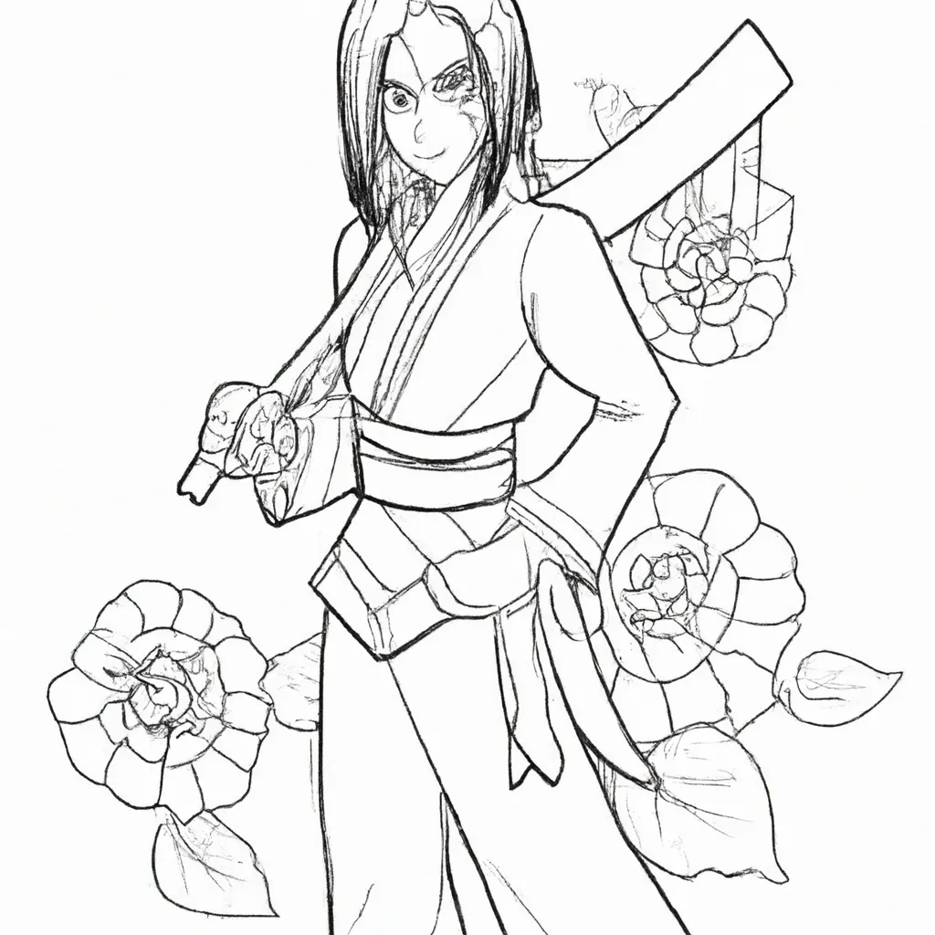 10 Desenhos de Rukia Kuchiki para Imprimir e Colorir