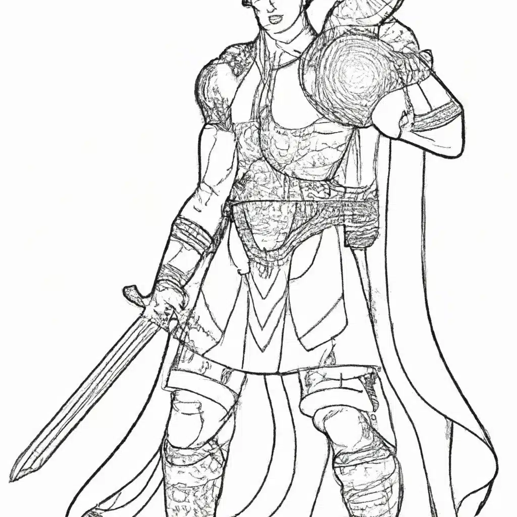 10 Desenhos de Casca (Berserk) para Imprimir e Colorir