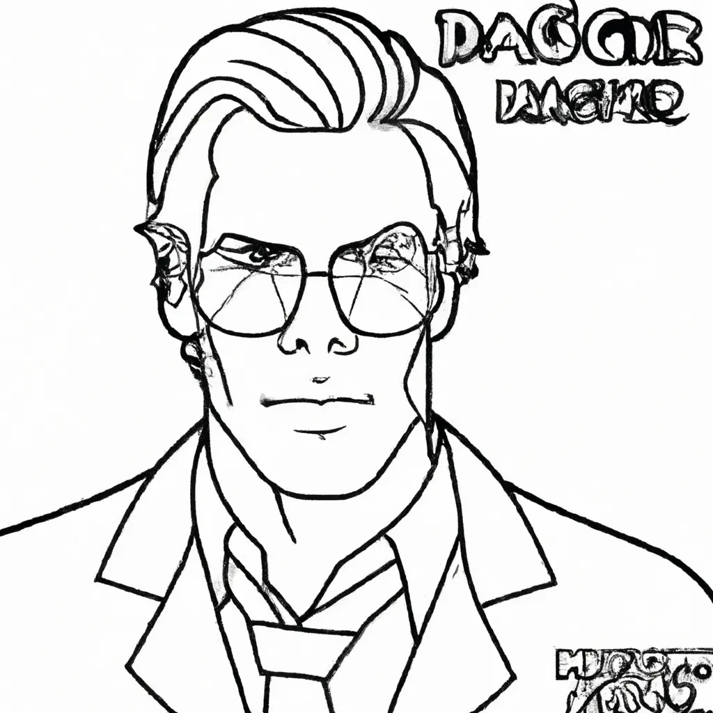 7 Desenhos de Dexter Morgan para Imprimir e Colorir