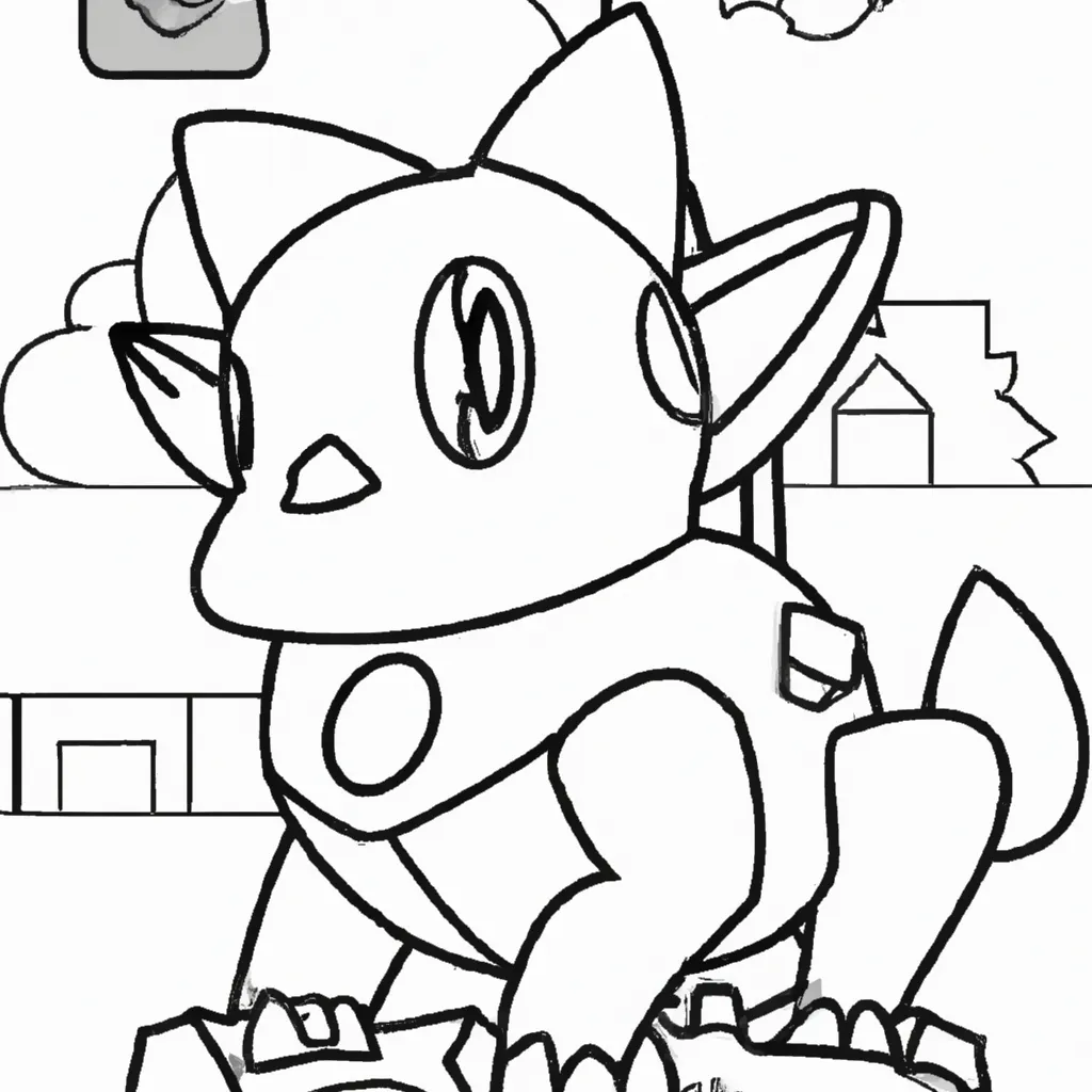 10 Desenhos de Pokémon Budow para Imprimir e Colorir