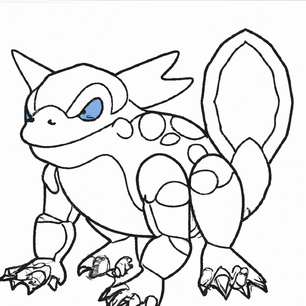 Desenhos de Pokémon Croagunk para Imprimir e Colorir