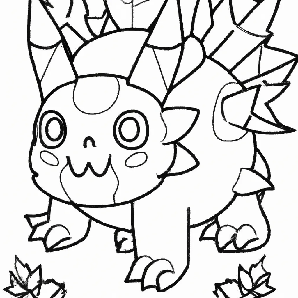 10 Desenhos de Pokémon Ivysaur para Imprimir e Colorir