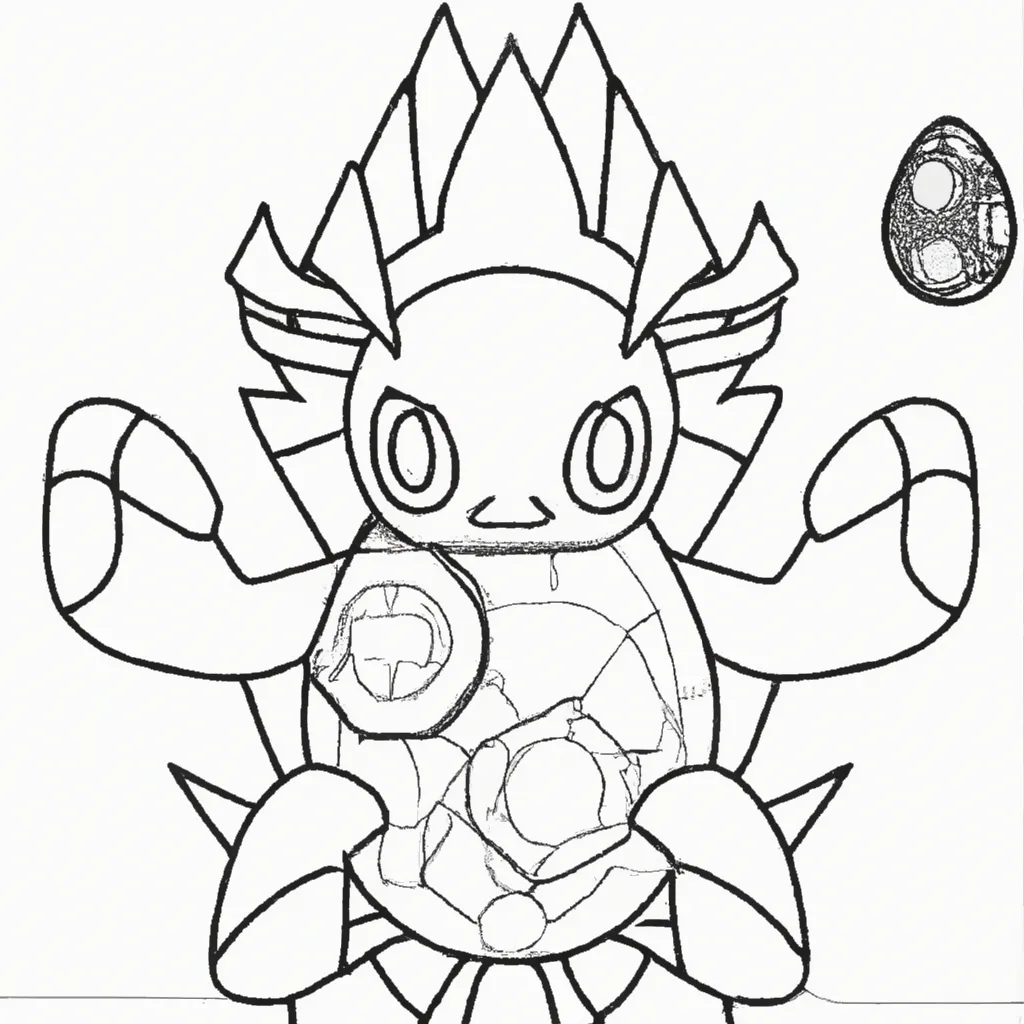 Desenhos de Pokémon Omastar para Imprimir e Colorir
