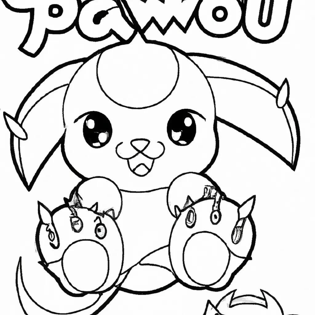 10 Desenhos de Pokémon Pawmy para Imprimir e Colorir